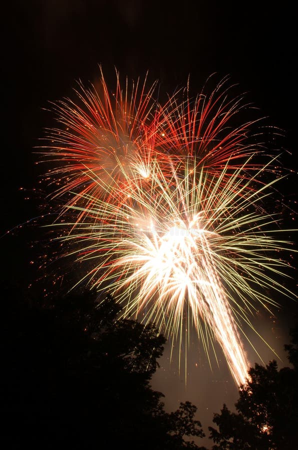 Fireworks Bursting in Air stock image. Image of explosion - 24498907