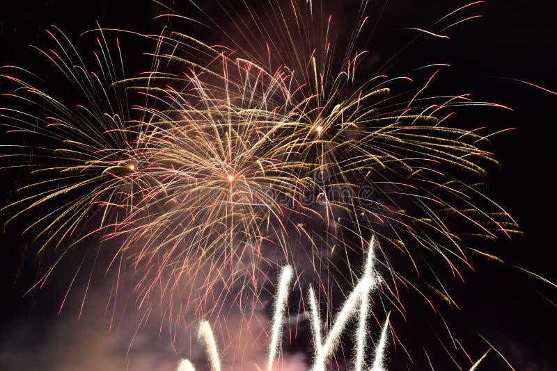 Celebration Must End with Fireworks Stock Image - Image of night ...
