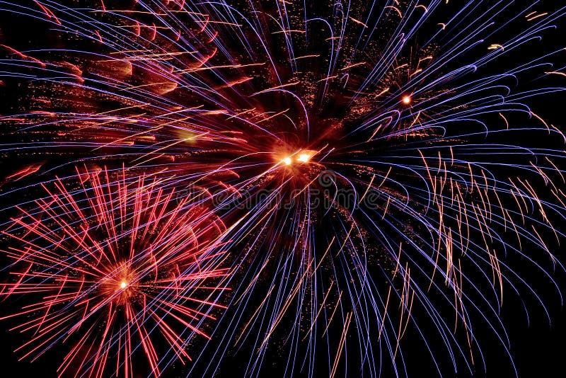 Fireworks Bursts stock image. Image of bright, fireworks - 28372801