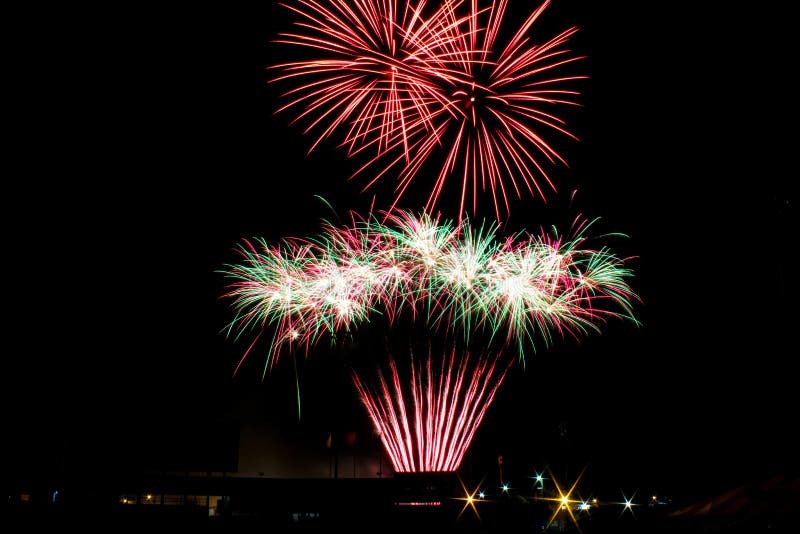 Fireworks Bursts stock image. Image of recreation, evening - 43408857