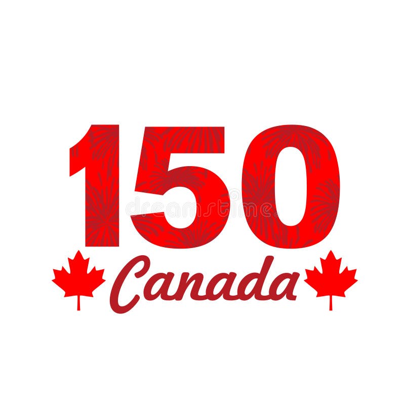Canada 150 maple leaf stock illustration. Illustration of fifty - 91400778