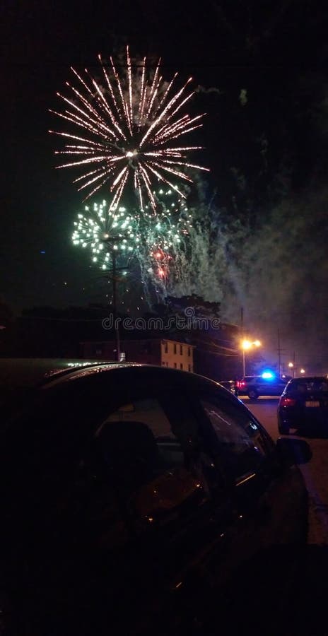 Fireworks stock photo. Image of ride, fireworks, colors - 158119200