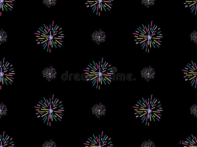 Fireworks Repeat Pattern Stock Illustrations – 909 Fireworks Repeat ...