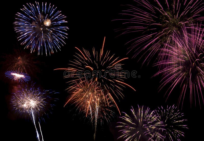 Fireworks celebration stock photo. Image of grand, memorial - 5499446