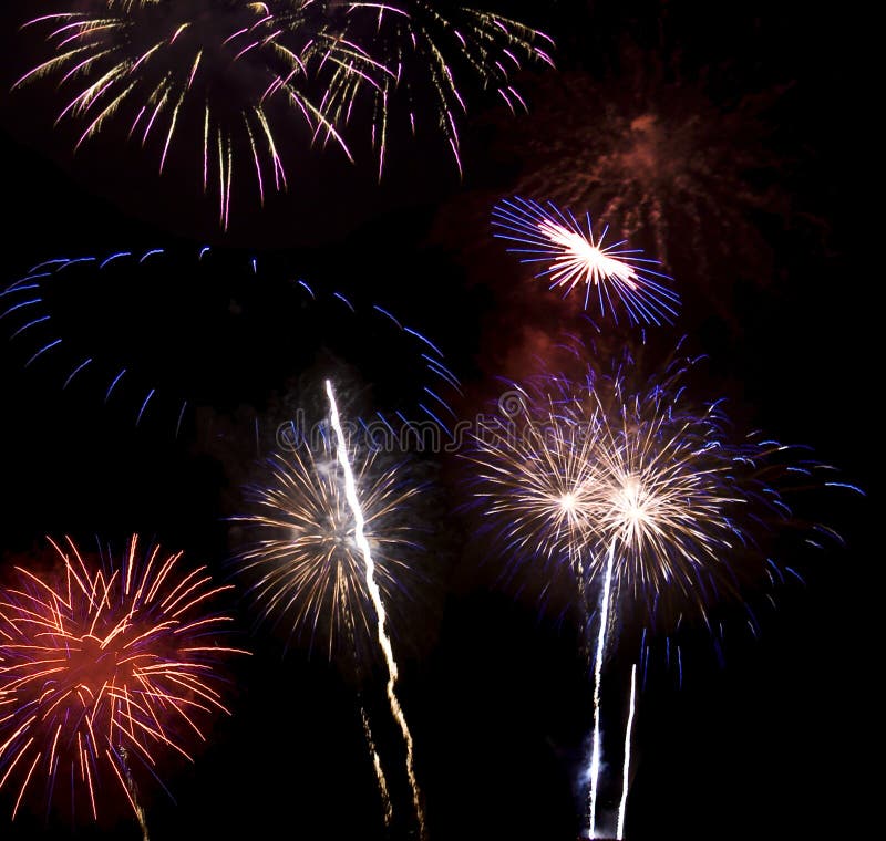 Fireworks celebration stock photo. Image of colors, july - 5499646
