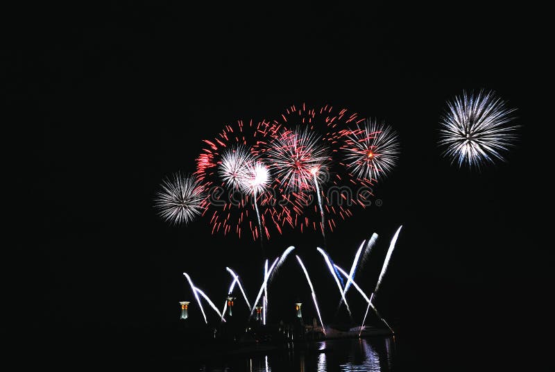 Fireworks Exploding for Celebration Stock Photo - Image of dazzle, blue ...
