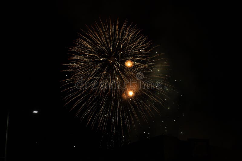 Fireworks for the Celebration of September 15 Stock Photo - Image of ...