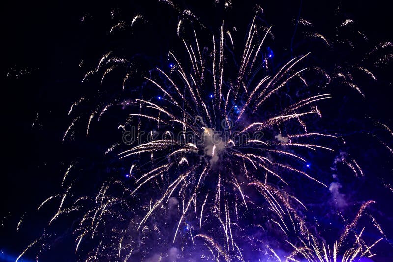 Fireworks stock image. Image of pyrotechnics, common - 75857759