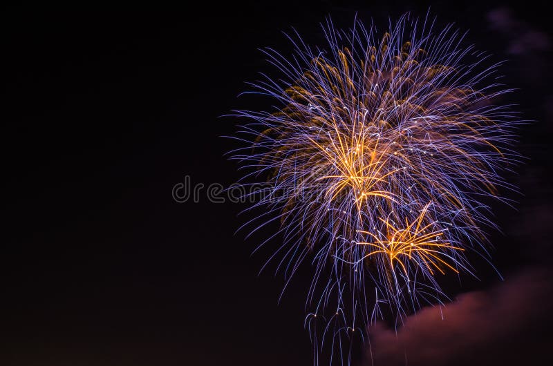 New Year`s Eve Firework Display in Venice Stock Photo - Image of ...