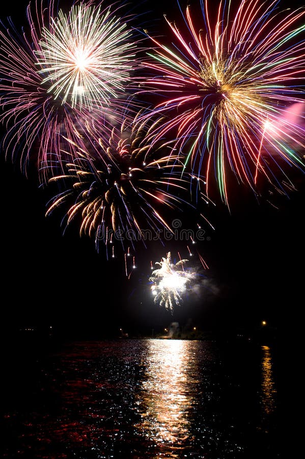 Fireworks collage stock image. Image of yellow, isolated - 10103369