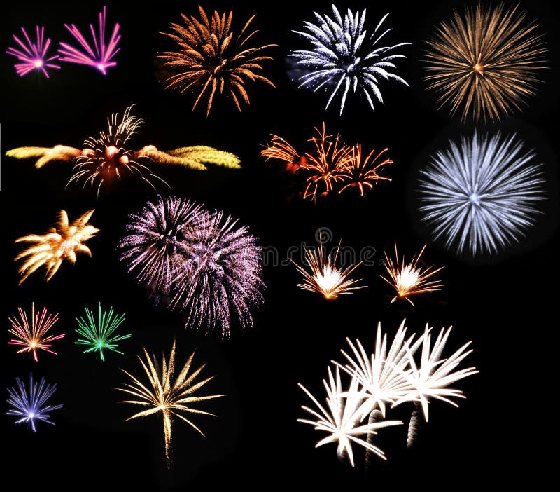 Set of fireworks #2. stock photo. Image of composite, dynamite - 9303958