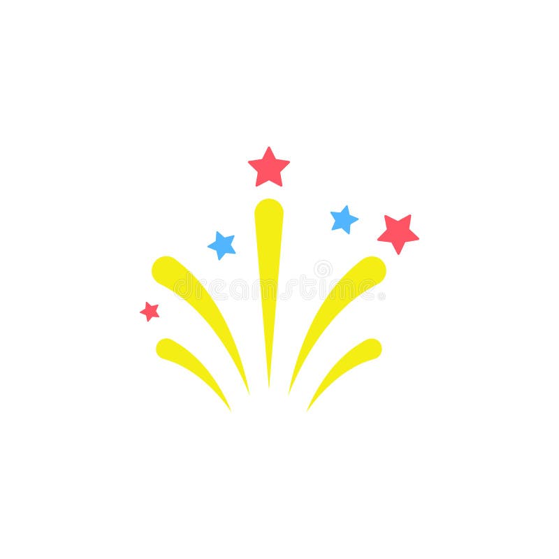 Fireworks Colored Icon. Element of Colored Fireworks Party Icon for ...
