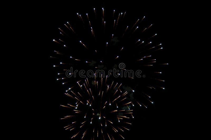 Fireworks. Colorful Celebration Fireworks Isolated on a Black Sky ...