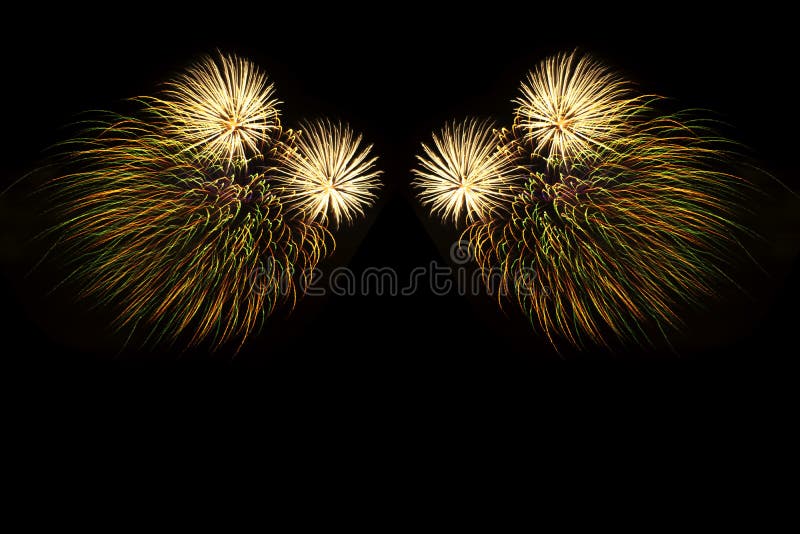 Fireworks in red colors stock photo. Image of explosion - 188348910
