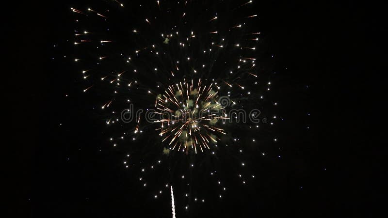 Fireworks. Colourful Celebration Fireworks Isolated on a Black Sky ...