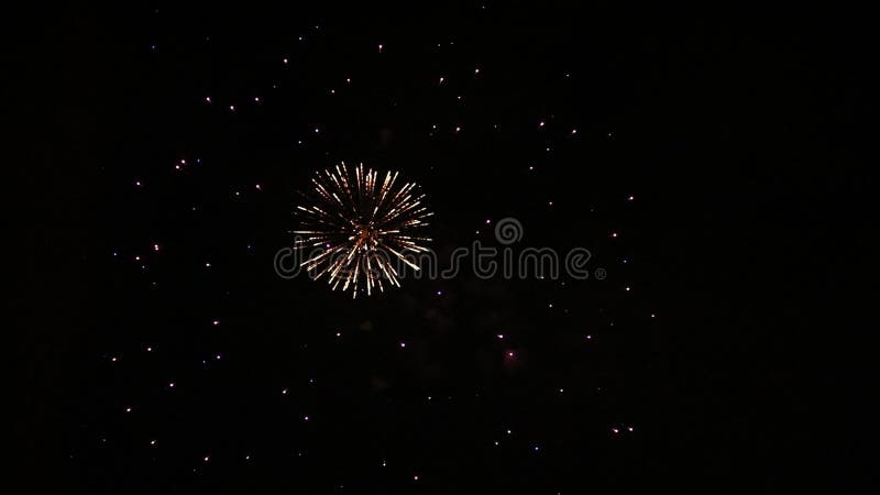Fireworks. Colourful Celebration Fireworks Isolated on a Black Sky ...