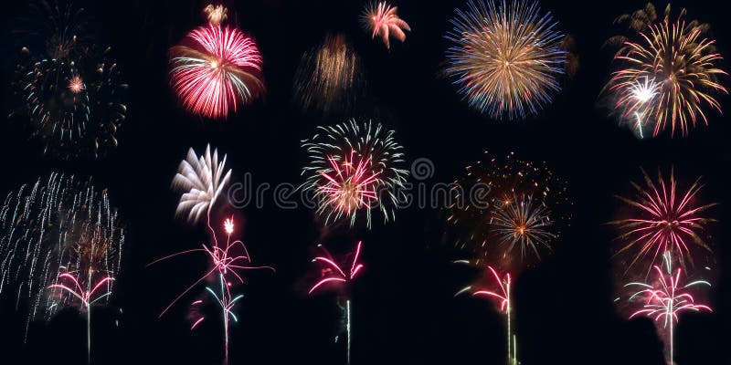 Fireworks stock photo. Image of happiness, burst, january - 3327920