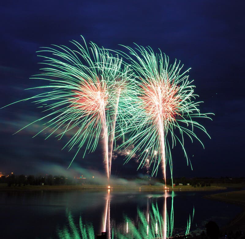 Fireworks Competition 2008 stock image. Image of amusement - 6109485
