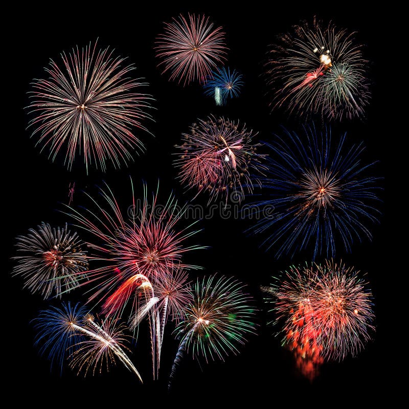 Fireworks Explode Over Minneapolis, MN Stock Image - Image of ...