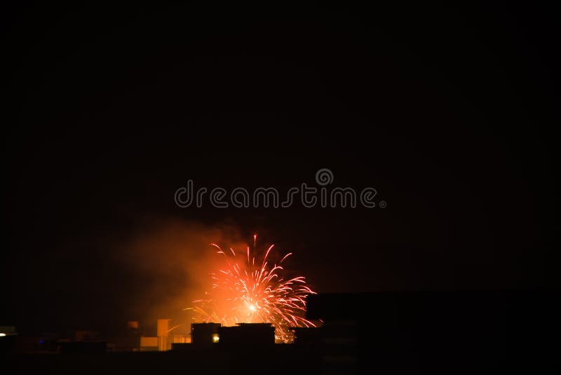 Fireworks Crackers Display Celebration Holiday Stock Photo - Image of ...