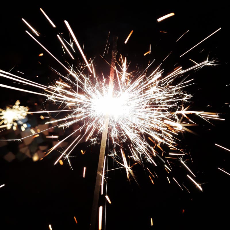 Fireworks in the dark stock photo. Image of raya, glow - 219288460