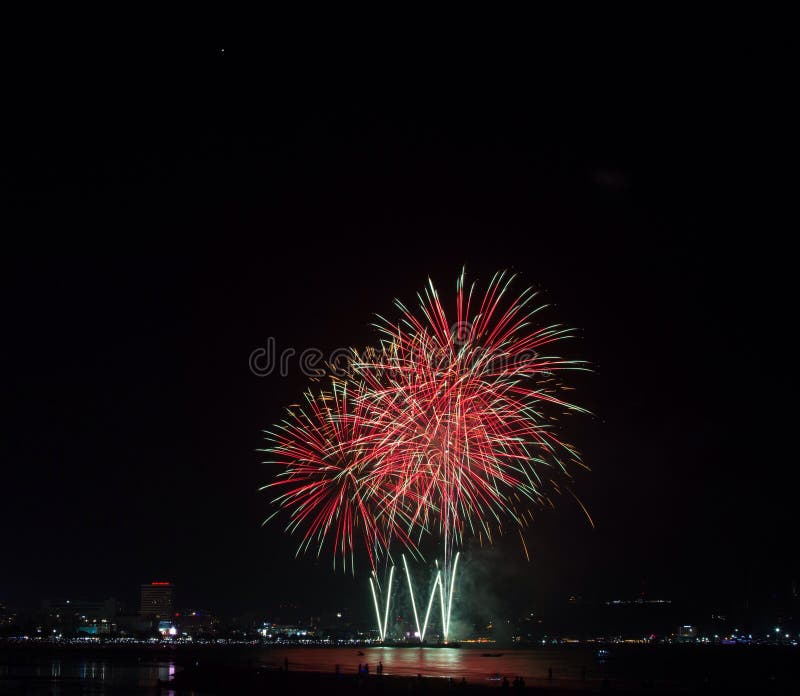 Fireworks stock image. Image of night, event, darkness - 64040351