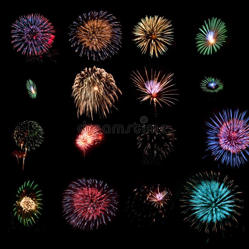 Fireworks design elements stock image. Image of celebration - 20185105