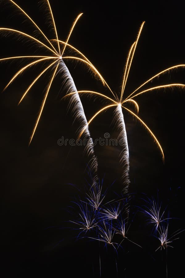 Fireworks display. stock photo. Image of multicolored - 3284688