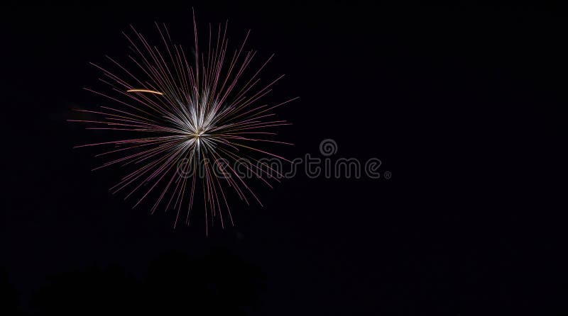 Fireworks Display on a Beautiful Night Full of Color and Multiple ...