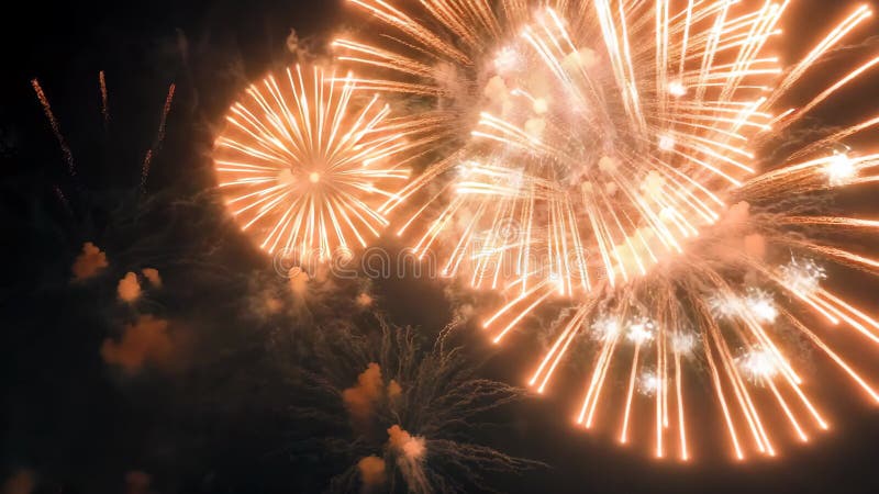 Fireworks Display stock video. Video of illumination - 384618727