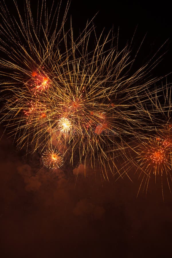 Fireworks Display Lights Up the Sky during Celebration Stock Image ...