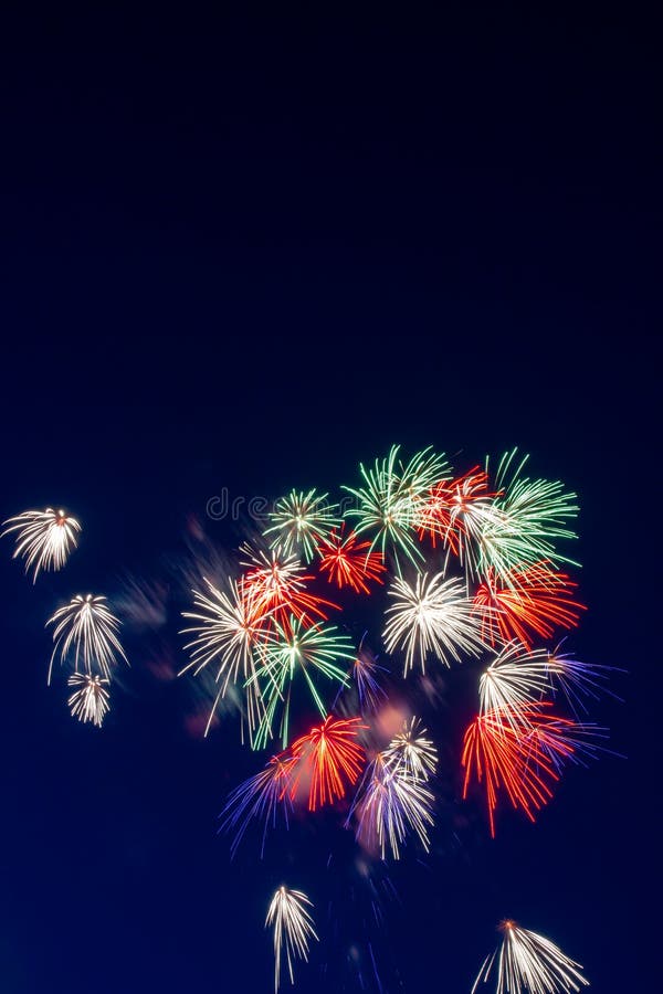 Fireworks Display, Colorful Shell of Shells Stock Photo - Image of star ...