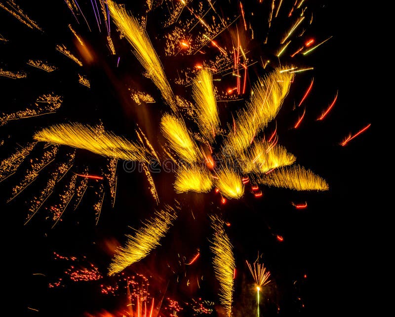 Fireworks Display stock image. Image of colorful, black - 132851405