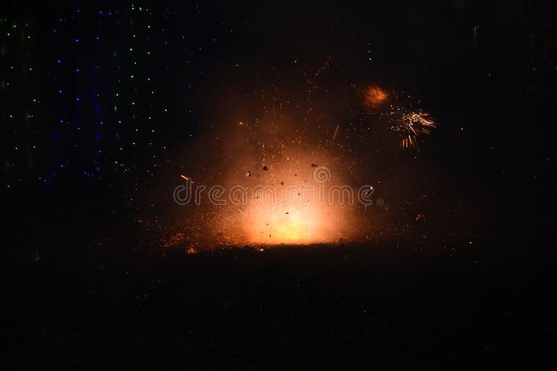 Fireworks during diwali stock photo. Image of anniversary - 270181174
