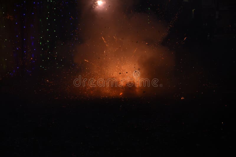 Fireworks during diwali stock photo. Image of astronomy - 270181182
