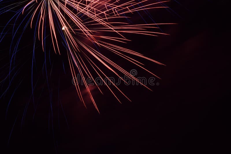 Fireworks Effect on Dark Sky Background, Abstract Firework Stock Photo ...