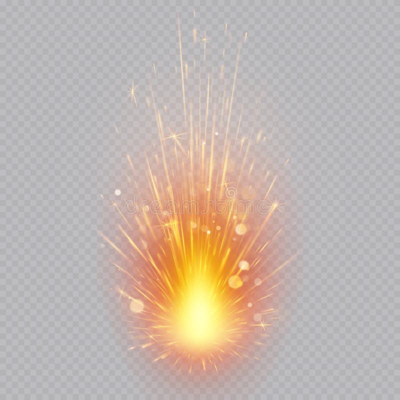 Fire Sparks Effect Flying Up with Glowing Particles in Air Over Dark ...