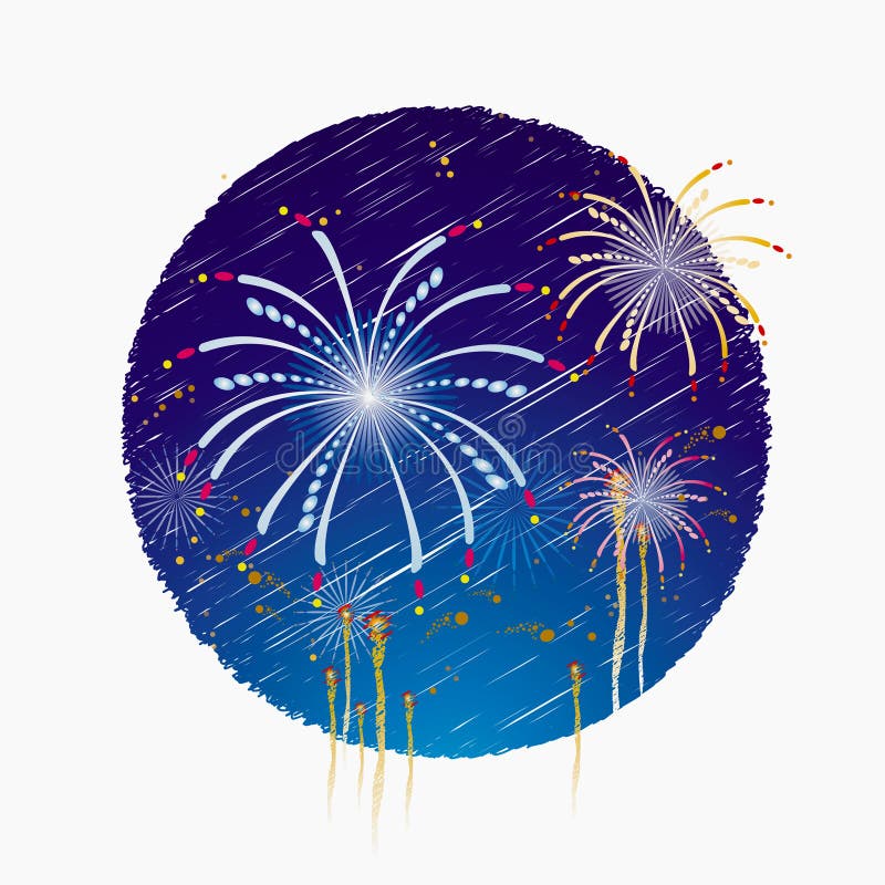 Fireworks Circle Stock Illustrations – 40,738 Fireworks Circle Stock ...