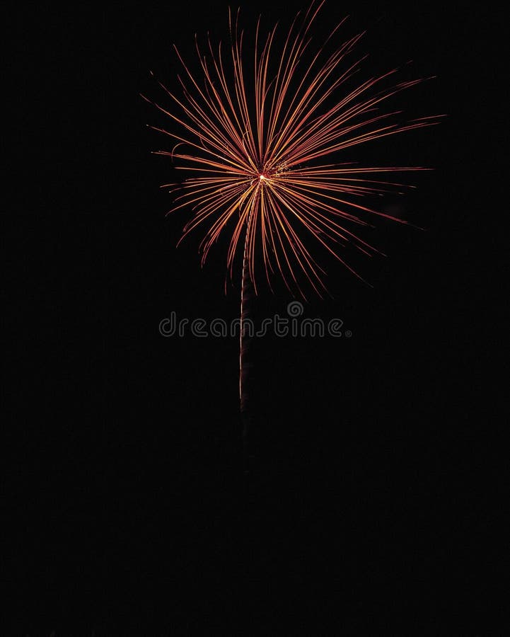 Fireworks Explode in the Dark Sky To Celebrate Stock Image - Image of ...