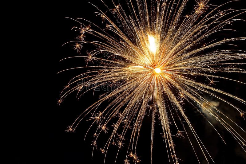 Fireworks Exploding on a Dark Sky Fireworks on Black Background ...