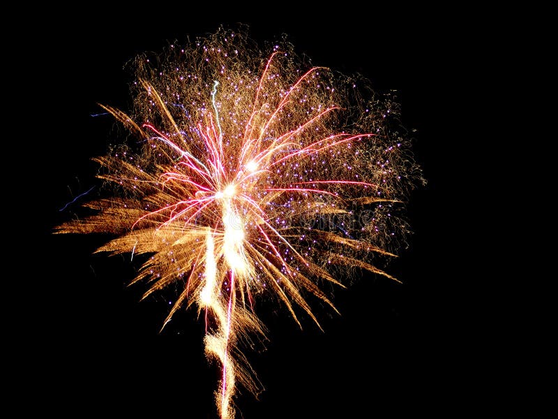 Fireworks Exploding in the Night Sky Stock Photo - Image of year ...