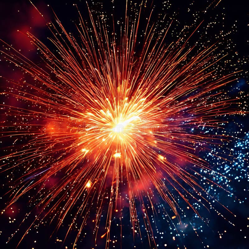 Fireworks stock illustration. Illustration of exploding - 312722214