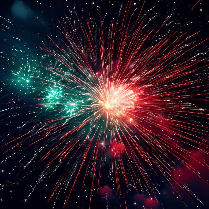 Fireworks stock illustration. Illustration of cascading - 312722390