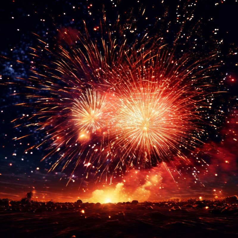 Fireworks stock illustration. Illustration of exploding - 312722462