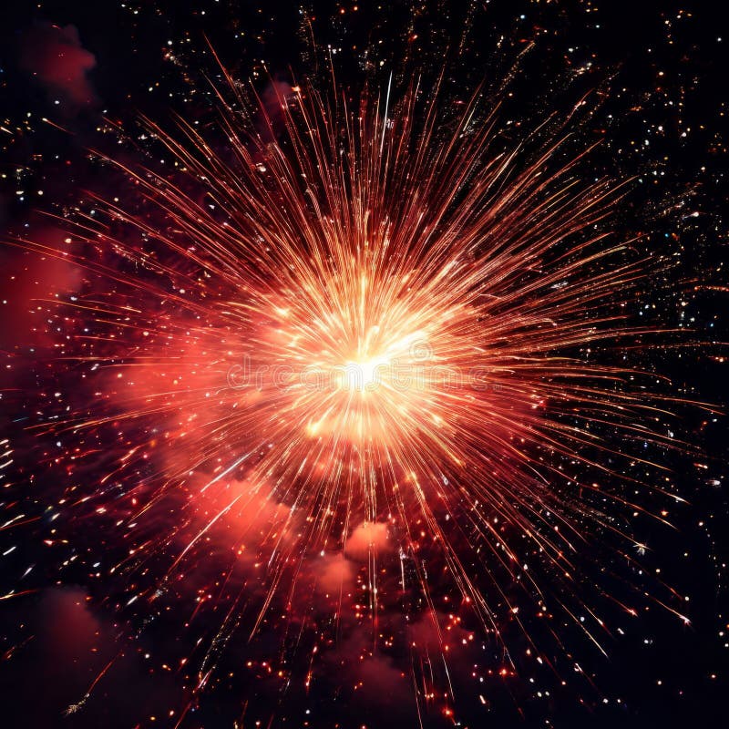 Fireworks stock illustration. Illustration of exploding - 312722526