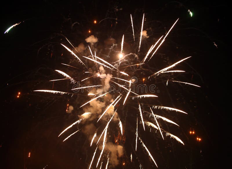 Fireworks Exploding in the Night Sky, Creating a Mesmerizing Spectacle ...