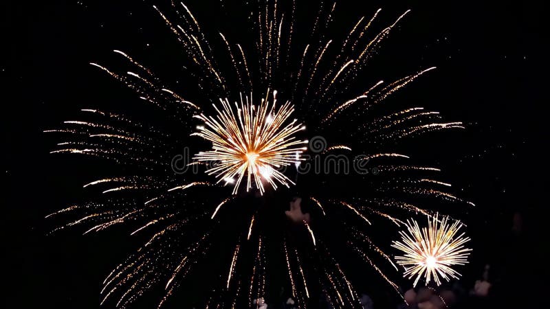 Fireworks Exploding in the Night Sky, Vibrant Festival Celebration. Joy ...