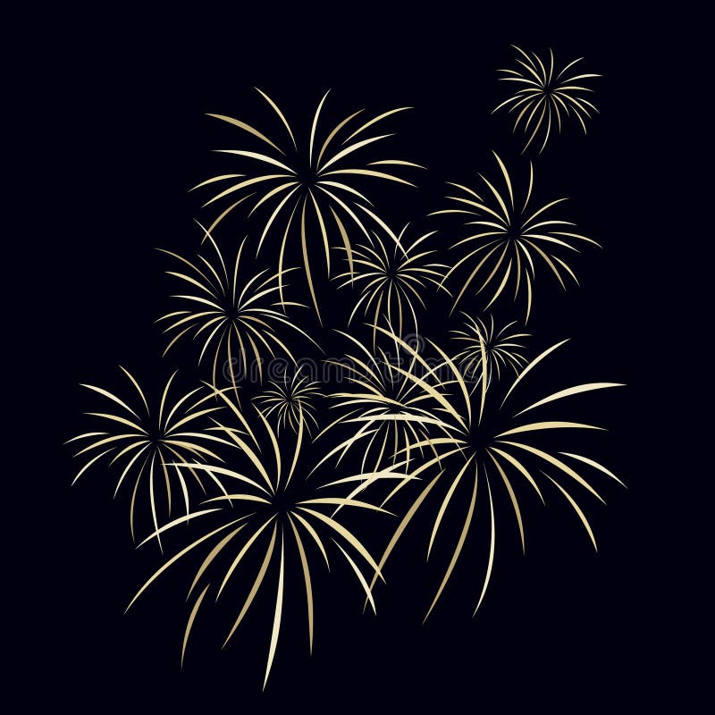 Rat with Fireworks Explosion for the New Year Stock Illustration ...