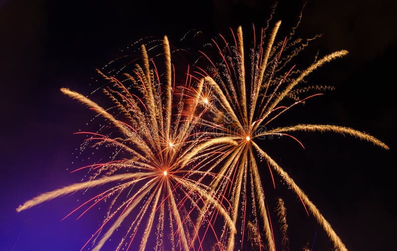 Fireworks Explosion on July 4th Stock Photo - Image of celebrating ...
