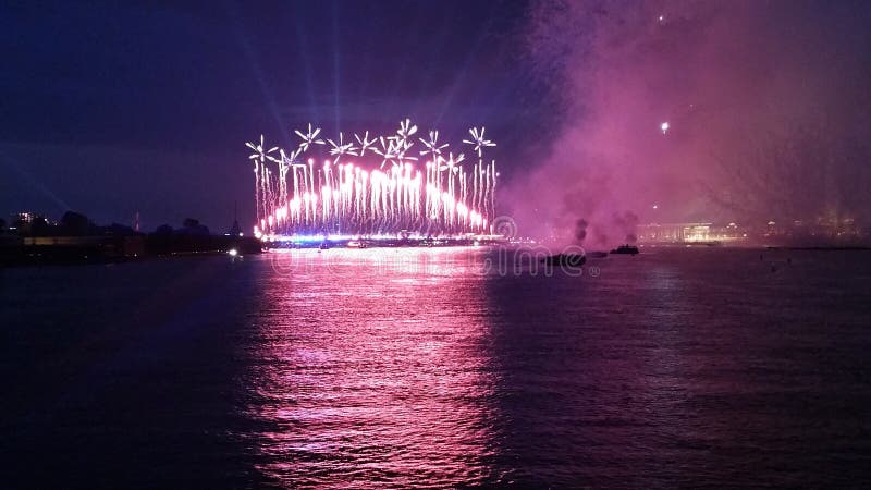 Fireworks Festival on River Stock Photo - Image of city, river: 113682172